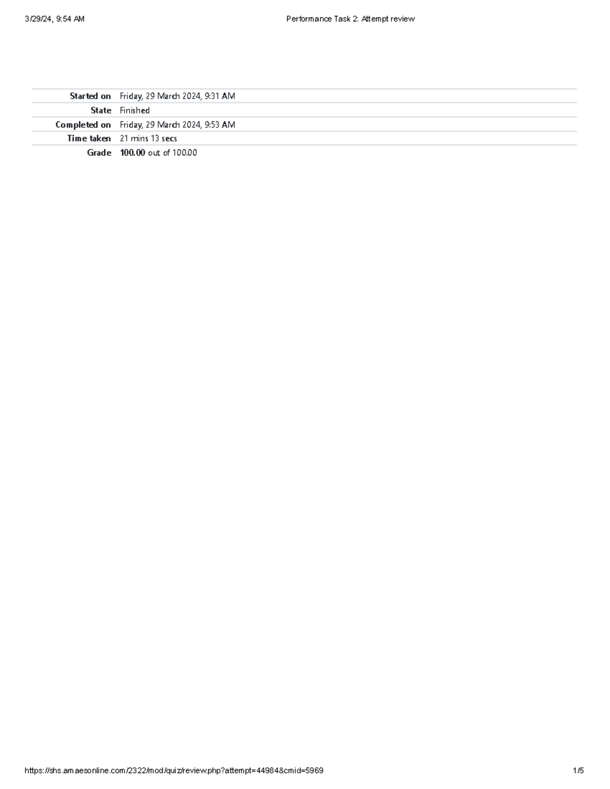 Performance Task 2 Artificial Intelligence - Started on Friday, 29 ...