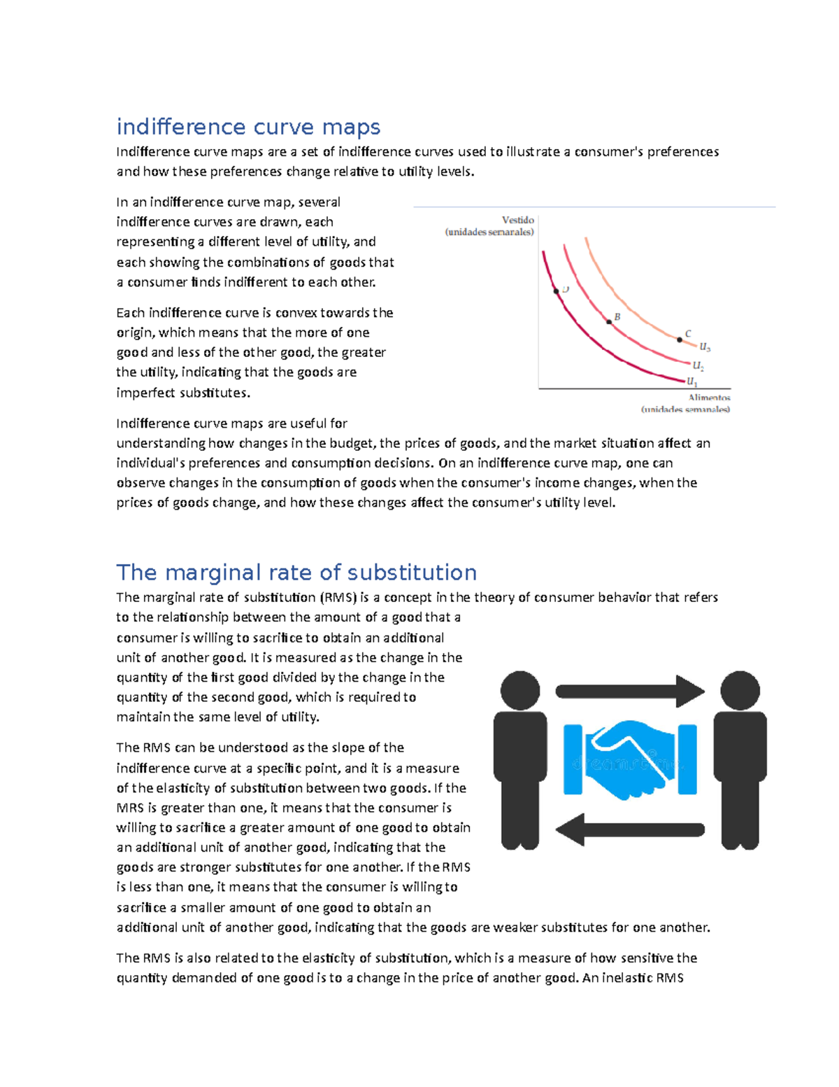 THE Conduct OF Consumers - indifference curve maps Indifference curve ...