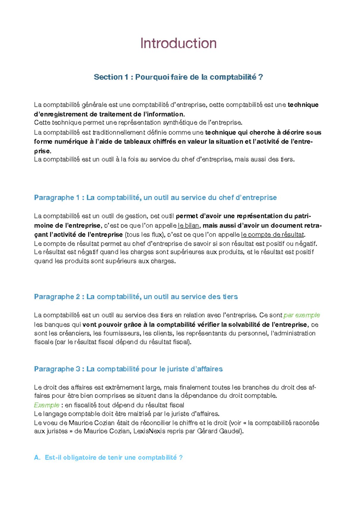 Introduction - Cette technique permet une représentation synthétique de ...