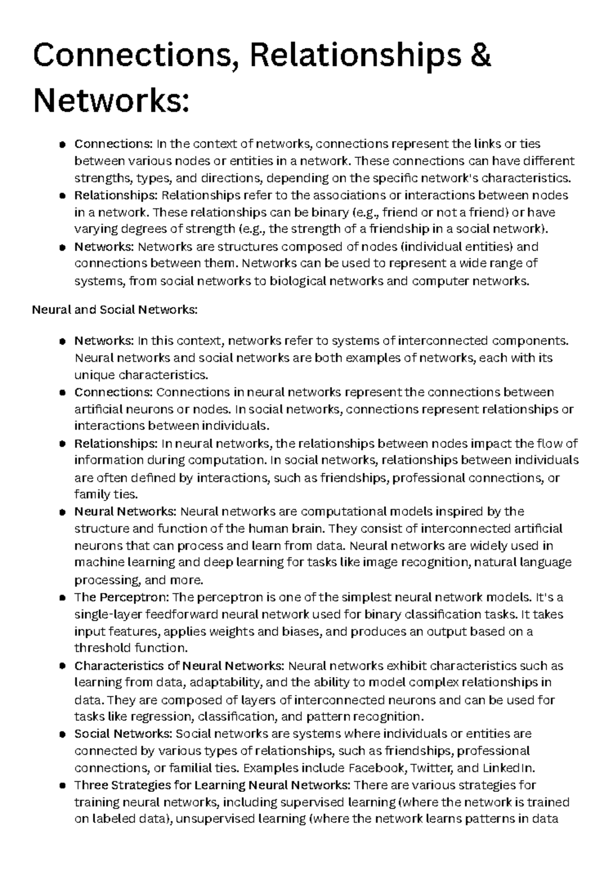 Connections-Relationships-Networks - Connections, Relationships ...