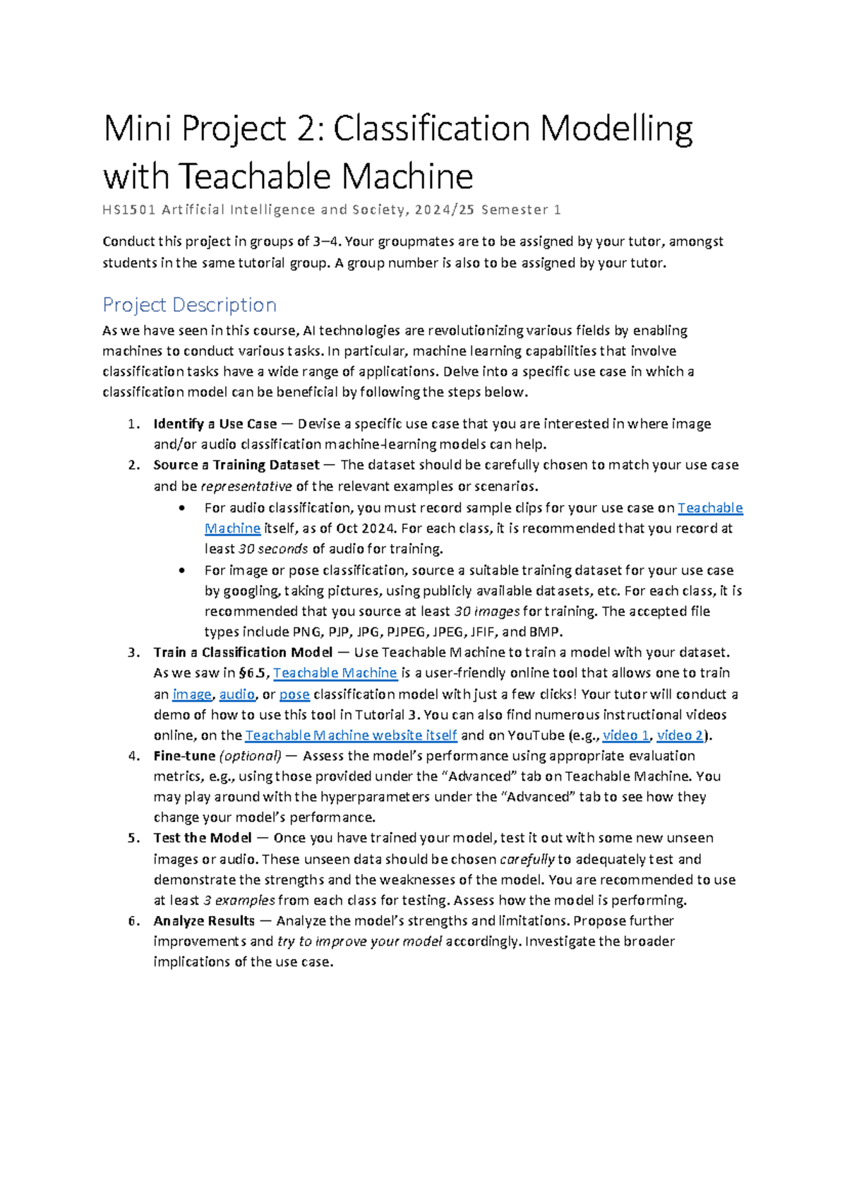 Mini Project 2 (Overview) - Mini Project 2: Classification Modelling ...