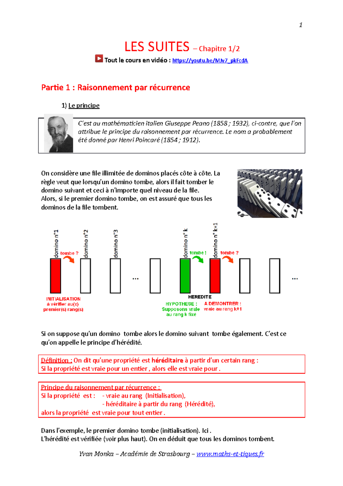 20Suites TS 1 - LES SUITES – Chapitre1/2 - LES SUITES – Chapitre 1 ...