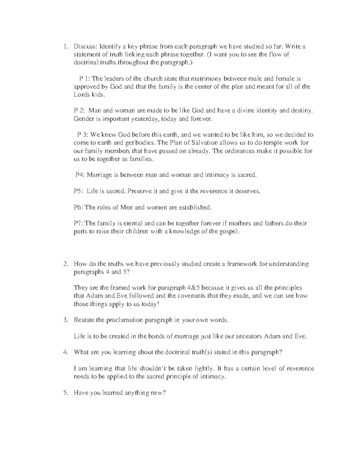 Paragraph 4 and 5 - Discuss: Identify a key phrase from each paragraph ...