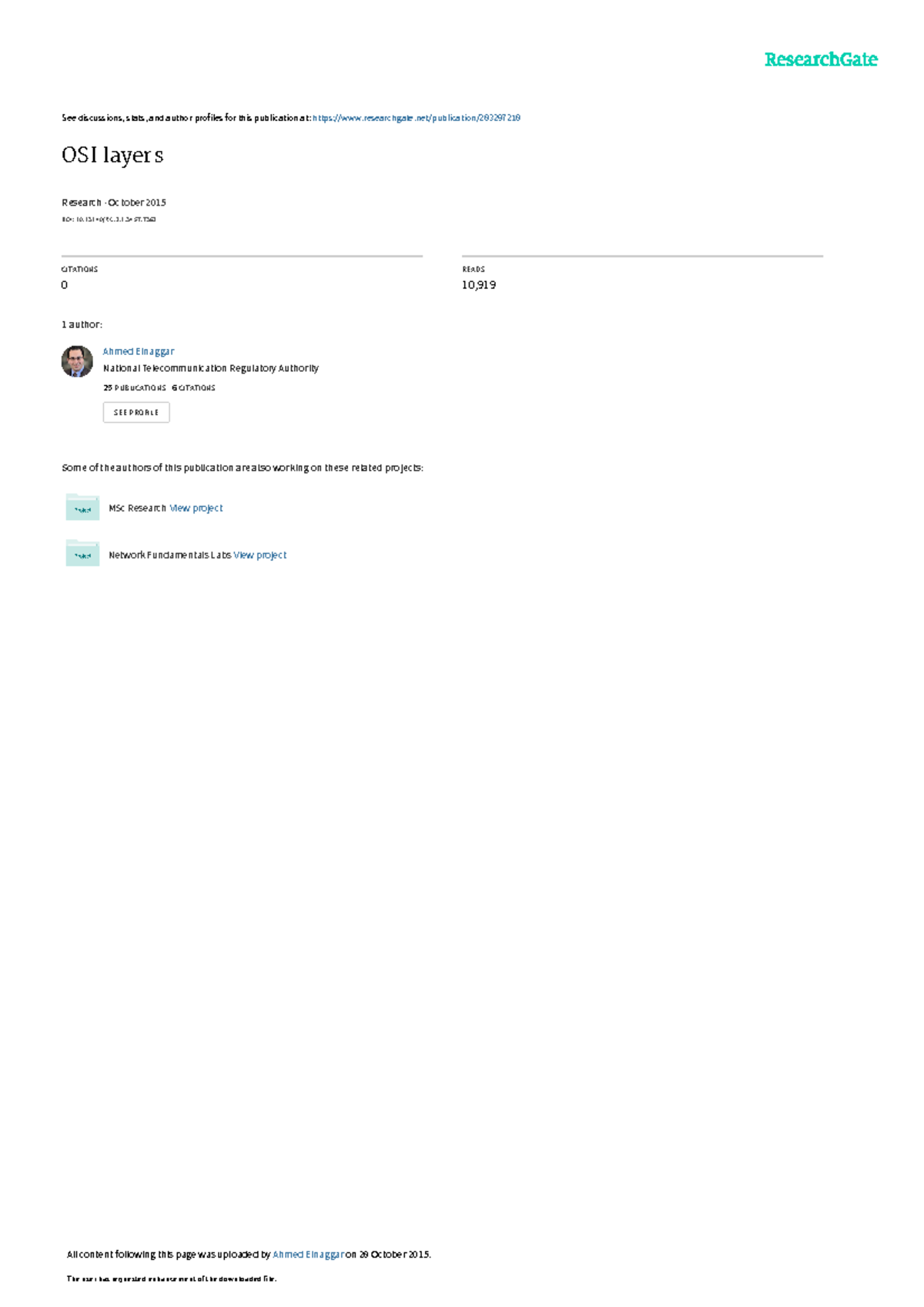OSI - exam - See discussions, stats, and author profiles for this ...