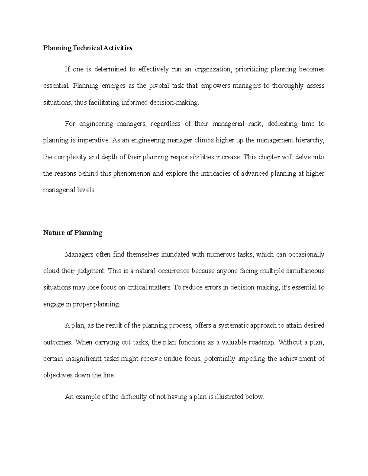 MULA Planning Technical Acitivities Hanggang Planning Defined ...