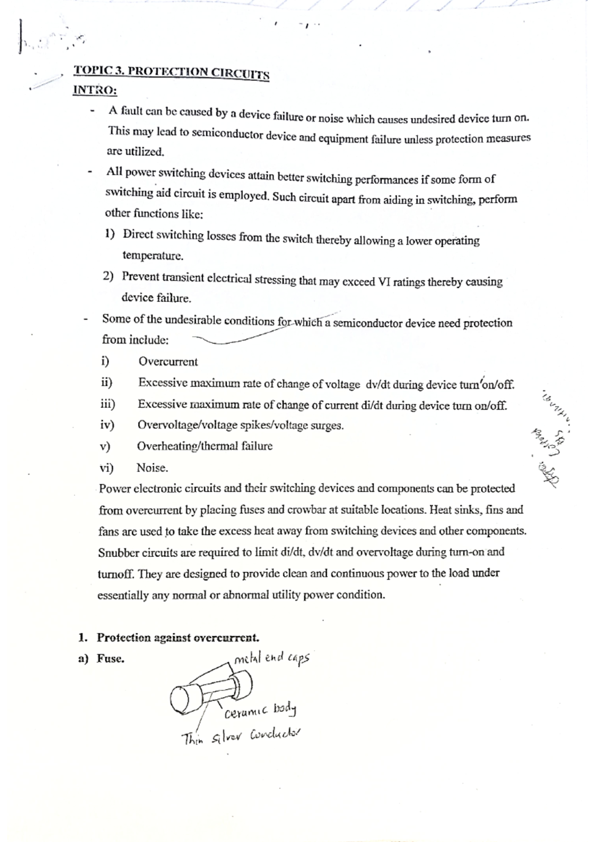 Protection Circuits - Bsc Electronic and Computer Engineering - Studocu