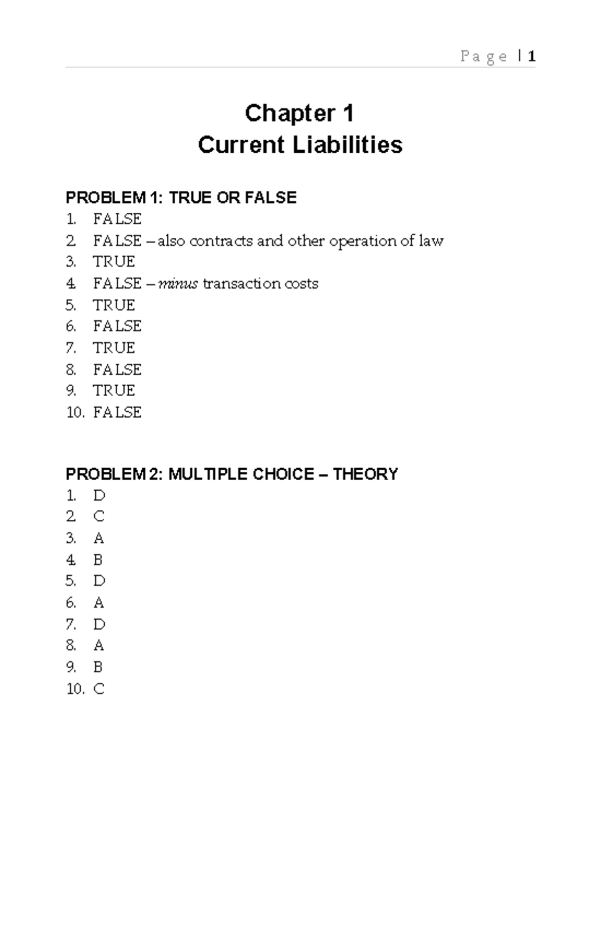 Intacc 2 millan chapter 1 answer keys - Chapter 1 Current Liabilities ...