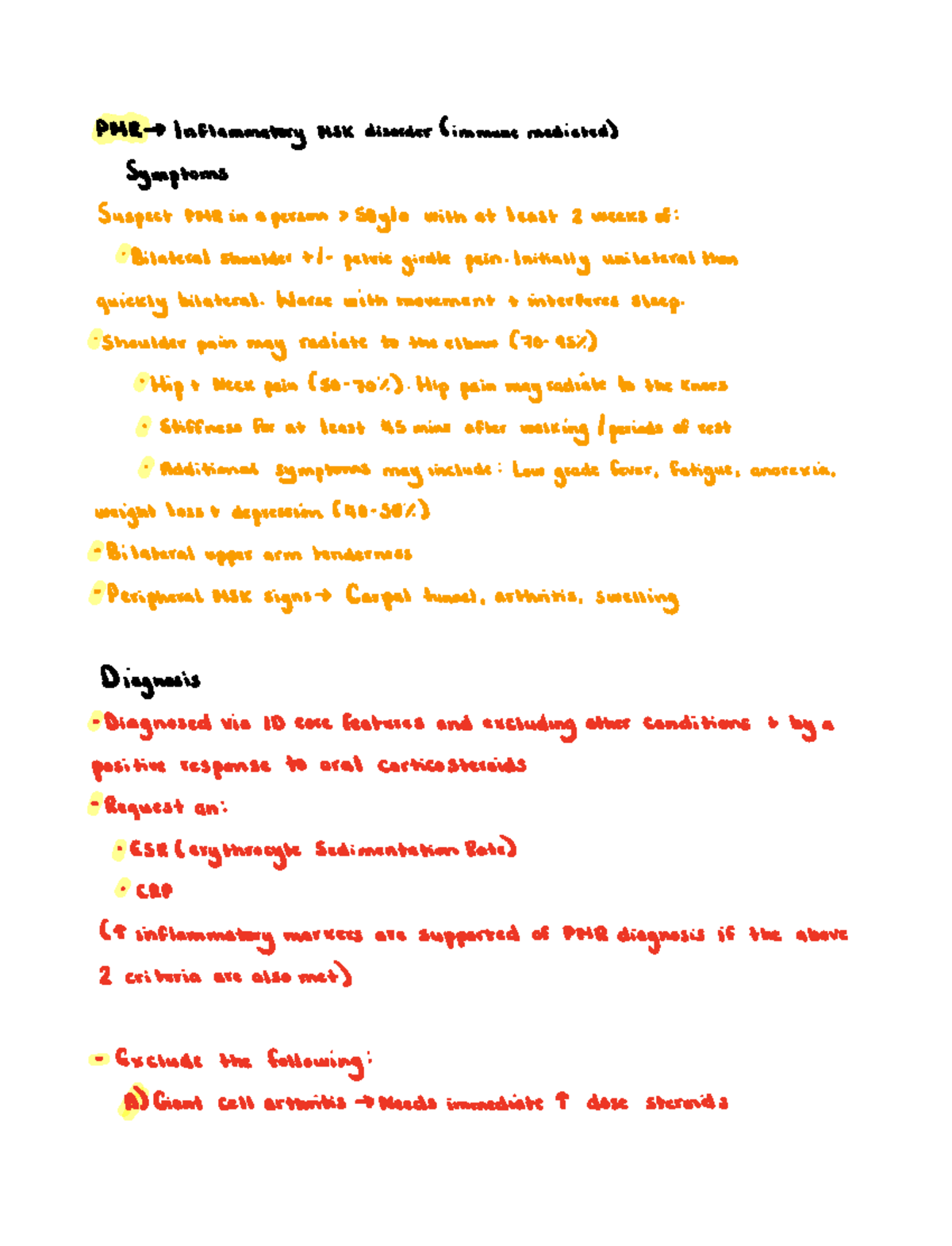 Polymyalgia rheumatica - ####### PMR 7 ####### Inflammatory Mskdisorder ...