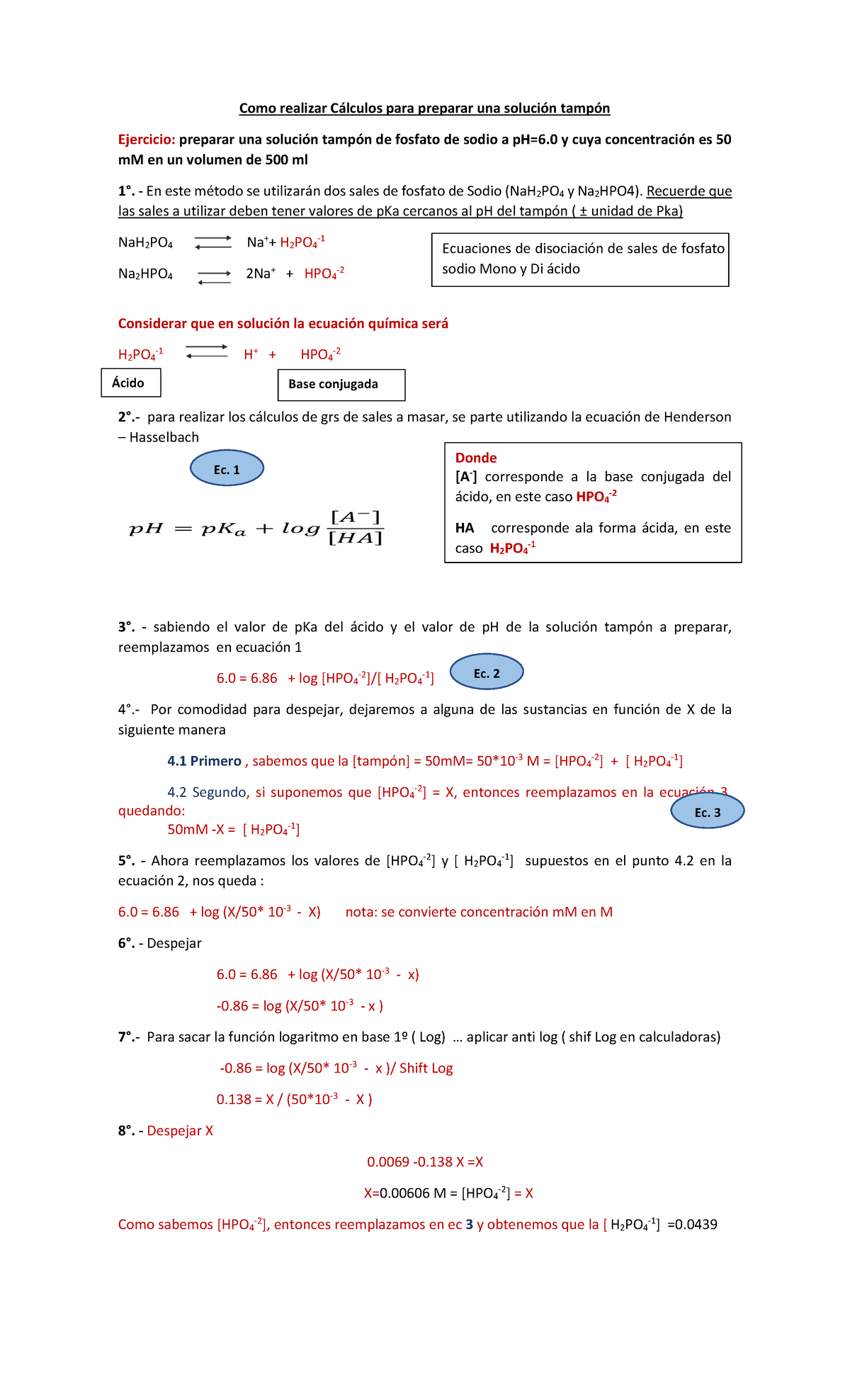 Como realizar Cálculos para preparar una solución tampón - Como realizar C·lculos para preparar ...