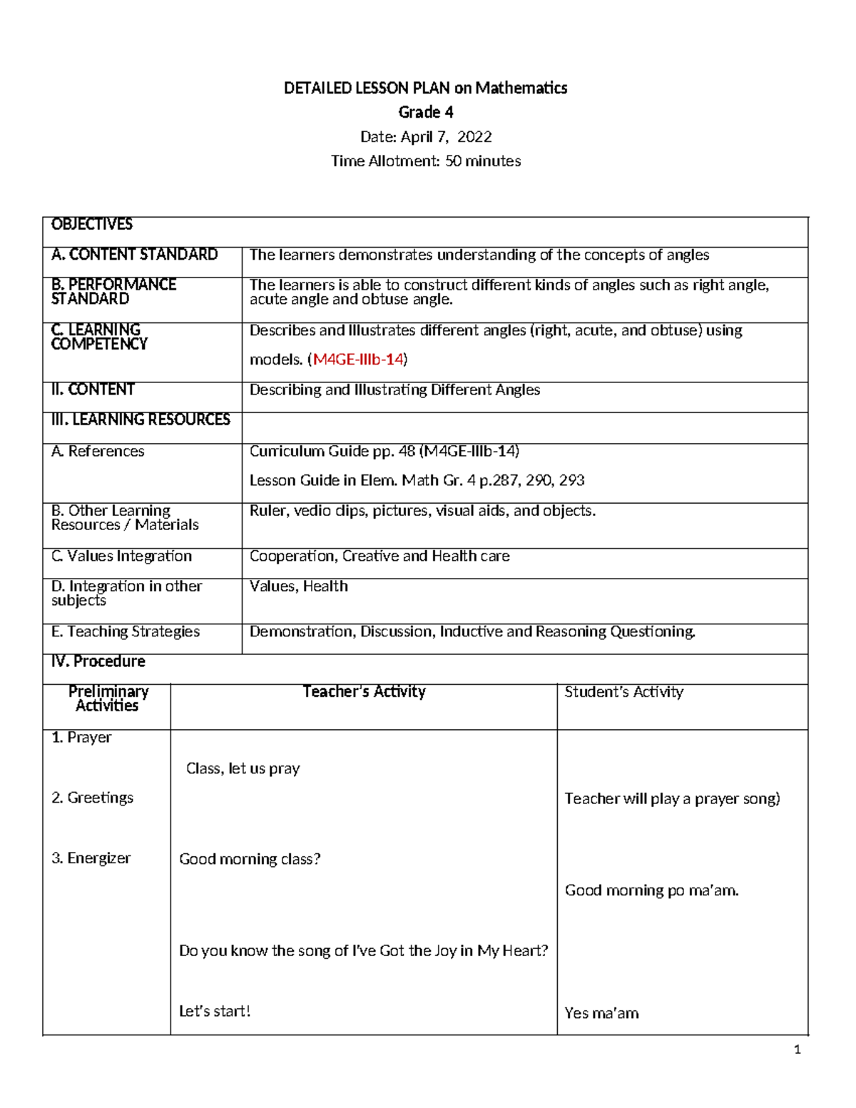 Sample Detailed Lesson Plan in Social Studies - DETAILED LESSON PLAN on ...