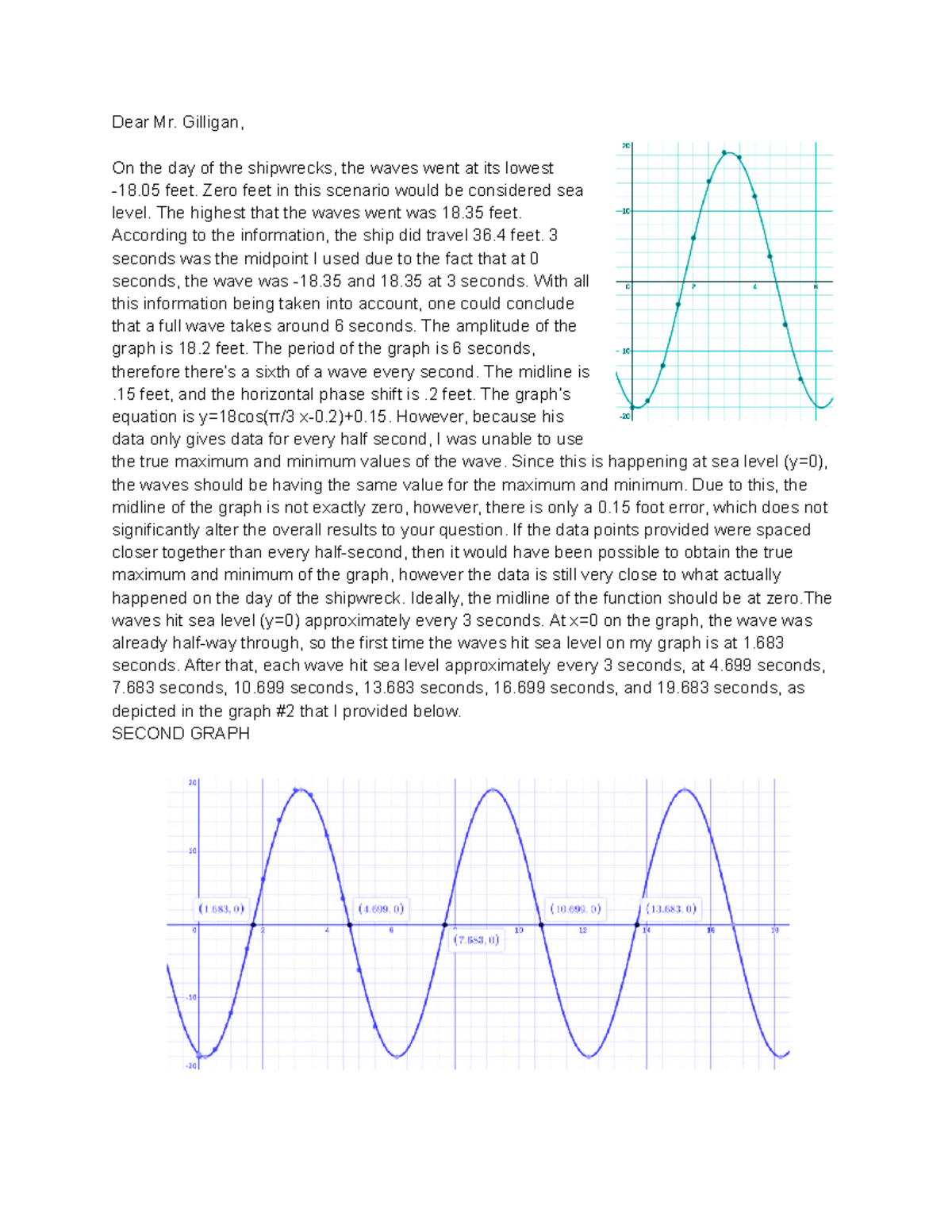 Gilligan - Lecture notes 1, 2-7 - Dear Mr. Gilligan, On the day of the ...