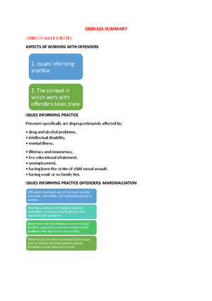 Chapter 3 - Working with offenders - Chapter 3 – working with offenders ...
