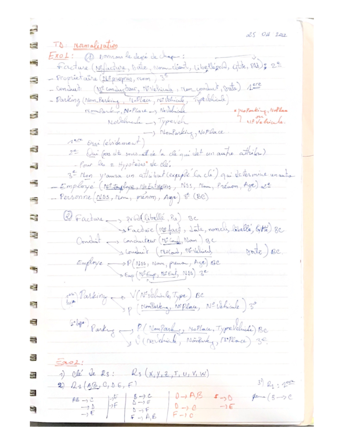 TD Normalisation - Base de données - Studocu