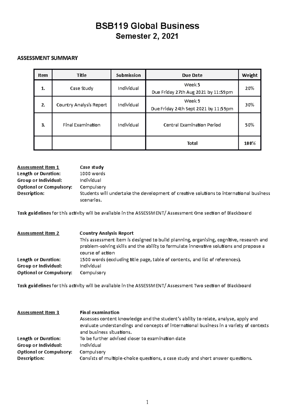 BSB119 Student Tutorial Booklet Sem 2, 2021 - Weeks 2-12 - BSB119 - QUT ...