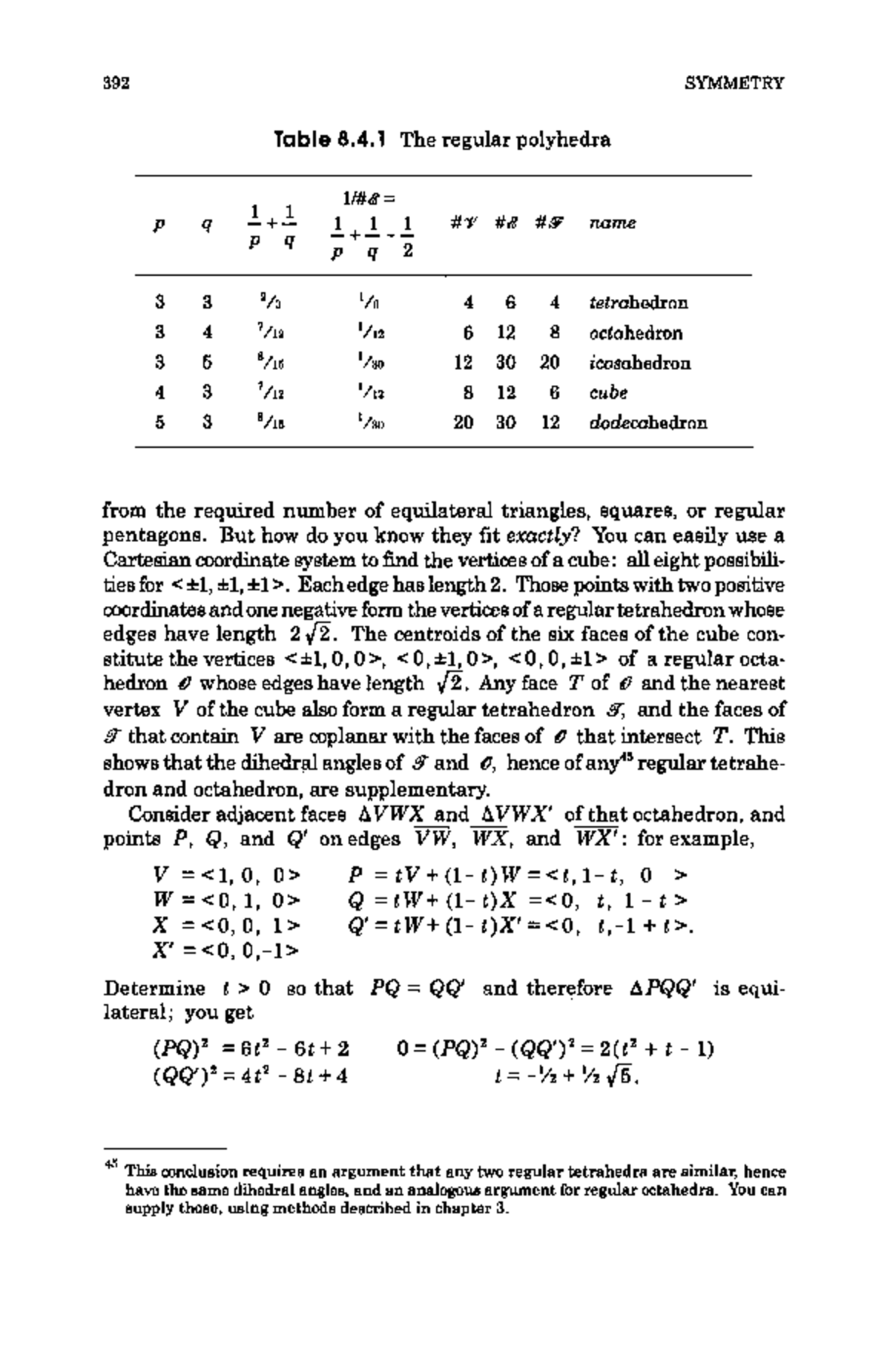 Methods of Geometry ( PDFDrive )-42 - 392 SYMMETRY Table 8.4 The ...