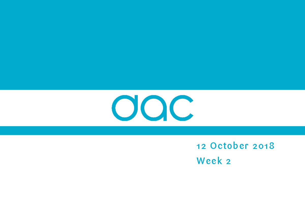 2018 DAC Session 2 - Week 12 October Today Research Methods ...