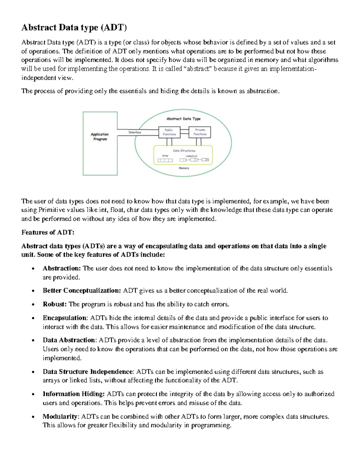 Abstract Data Type Data Structure And Algorithm Notes Abstract Data 4919