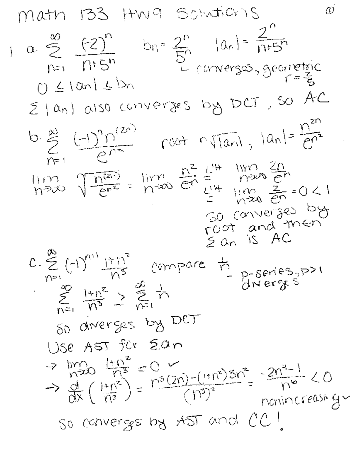 Math 133 HW 4 (extra problems) solutions - math 133 HW9 Solutions 1 1.2 ...