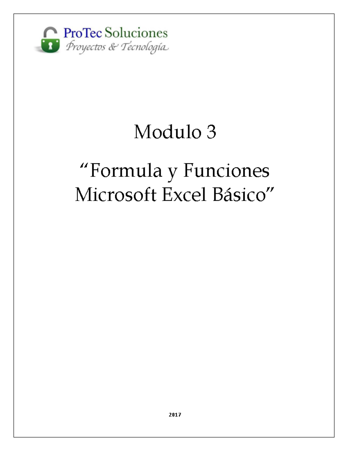 Modulo 3 - Formula y Funciones - Modulo 3 “Formula y Funciones ...