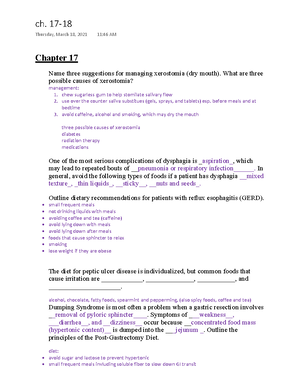 Nutrition ch 8 and 9 study guide - Chapter 8 Name the fat-soluble and water-soluble vitamins ...