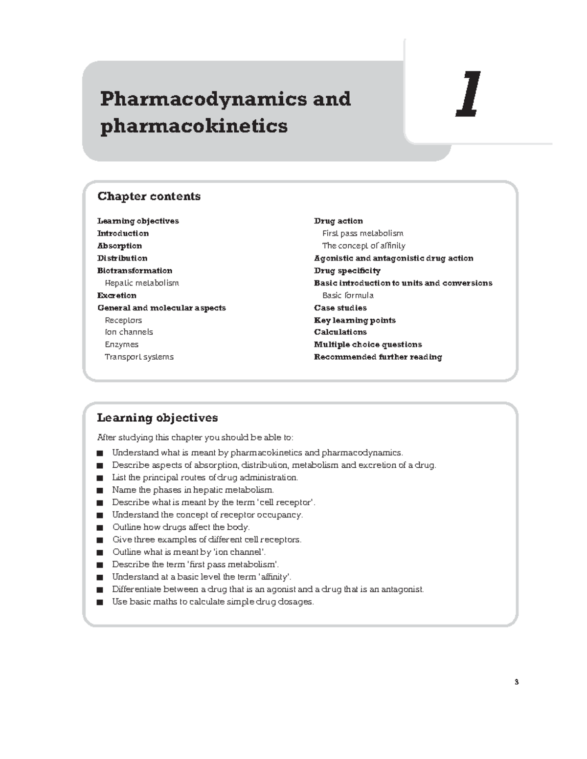 Pharmacodynamics and Pharmacokinetics - 1 Pharmacodynamics and ...