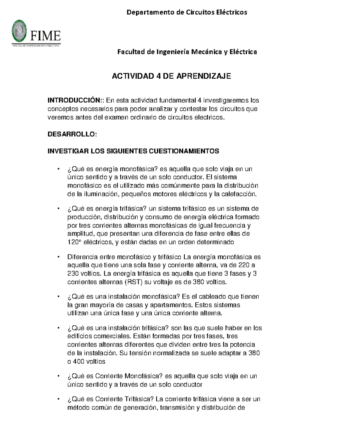 ACT FUND 4 Circuitos - Actividad 4 CE1 A2022 - Departamento de ...