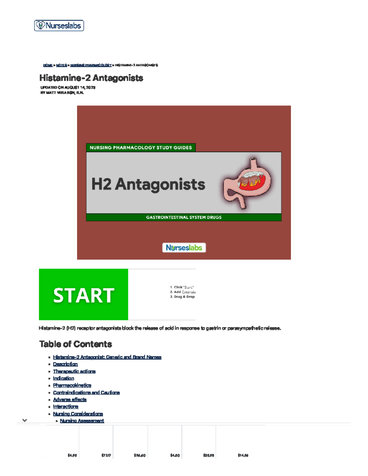 Histamine-2 Antagonists - Nurseslabs - HOME » NOTES » NURSING ...