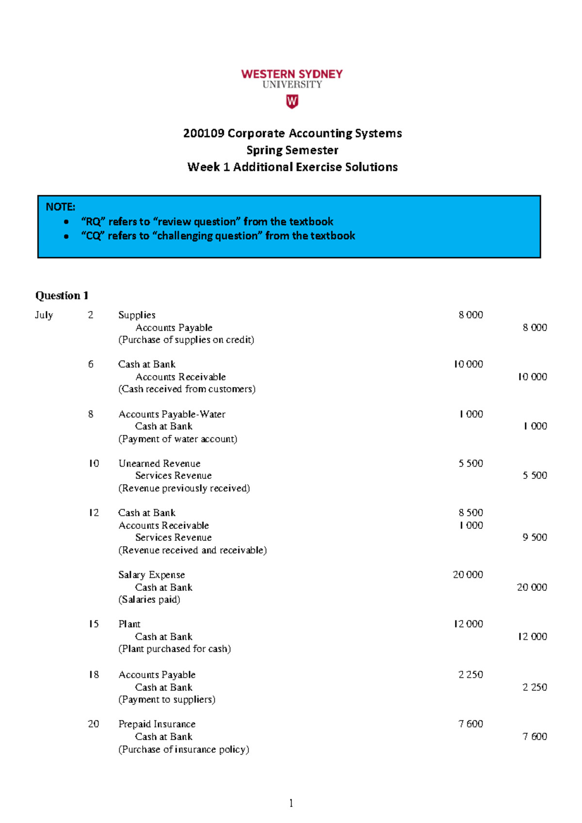 2001 09 Week 1 Additional Exercise Solutions - Warning: TT: undefined function: 32 Warning: TT ...