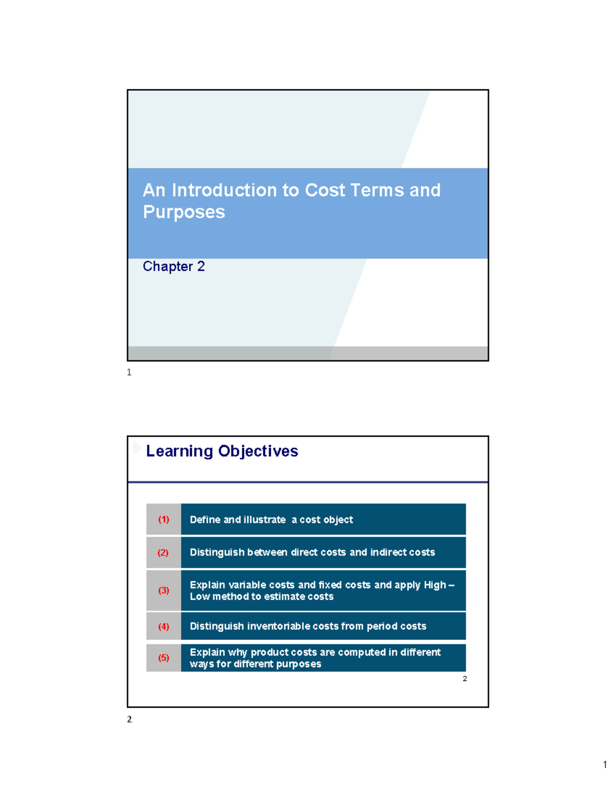 C2 Cost terminology 2 - An Introduction to Cost Terms and Purposes ...