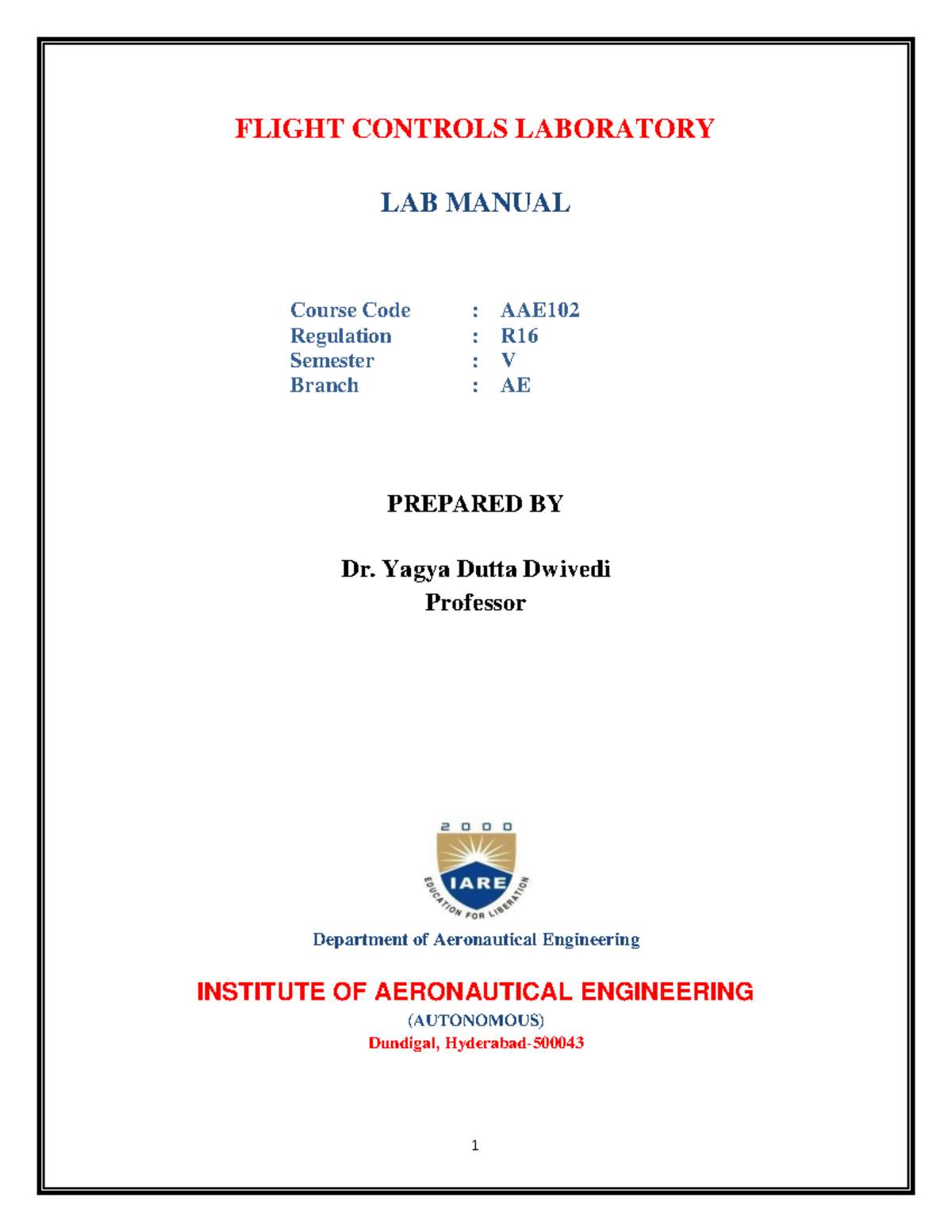 AAE107-Flight Control lab manual final-converted 0 - FLIGHT CONTROLS ...