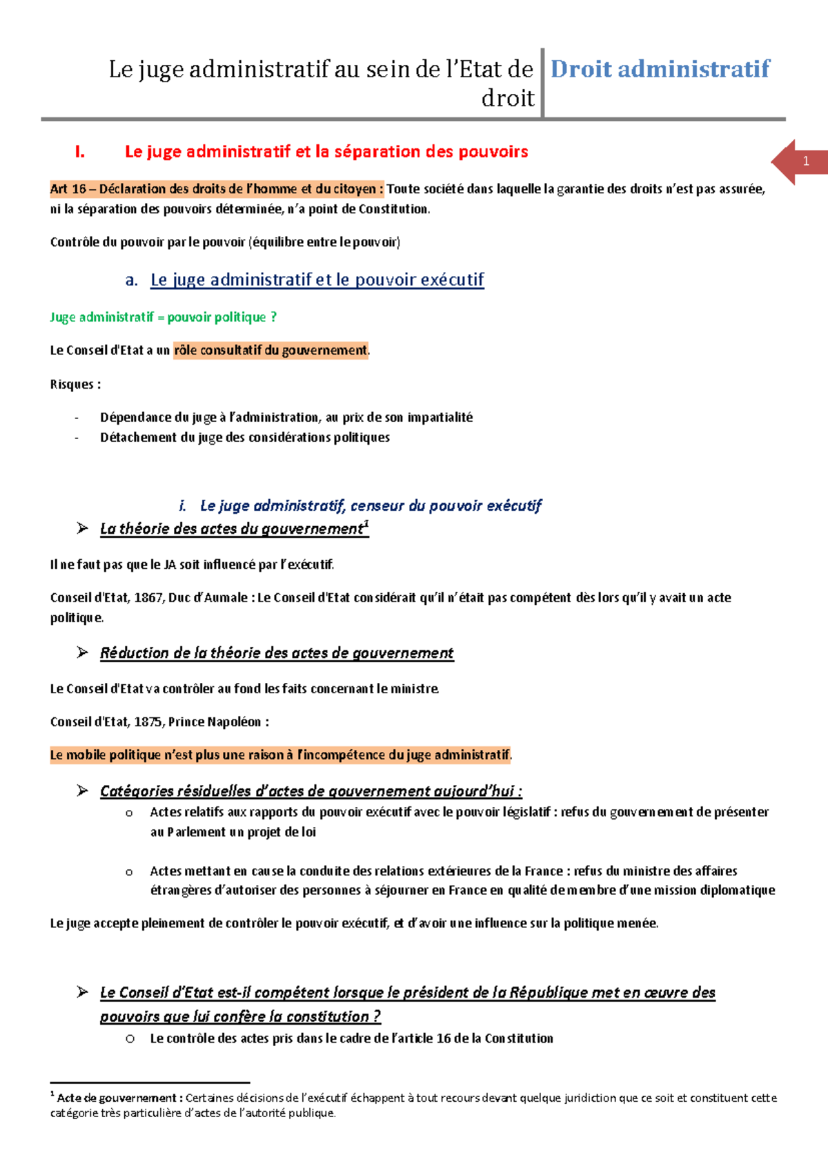 1 Le juge administratif au sein de l'Etat de droit - Warning: TT: undefined function: 32 droit 1 ...