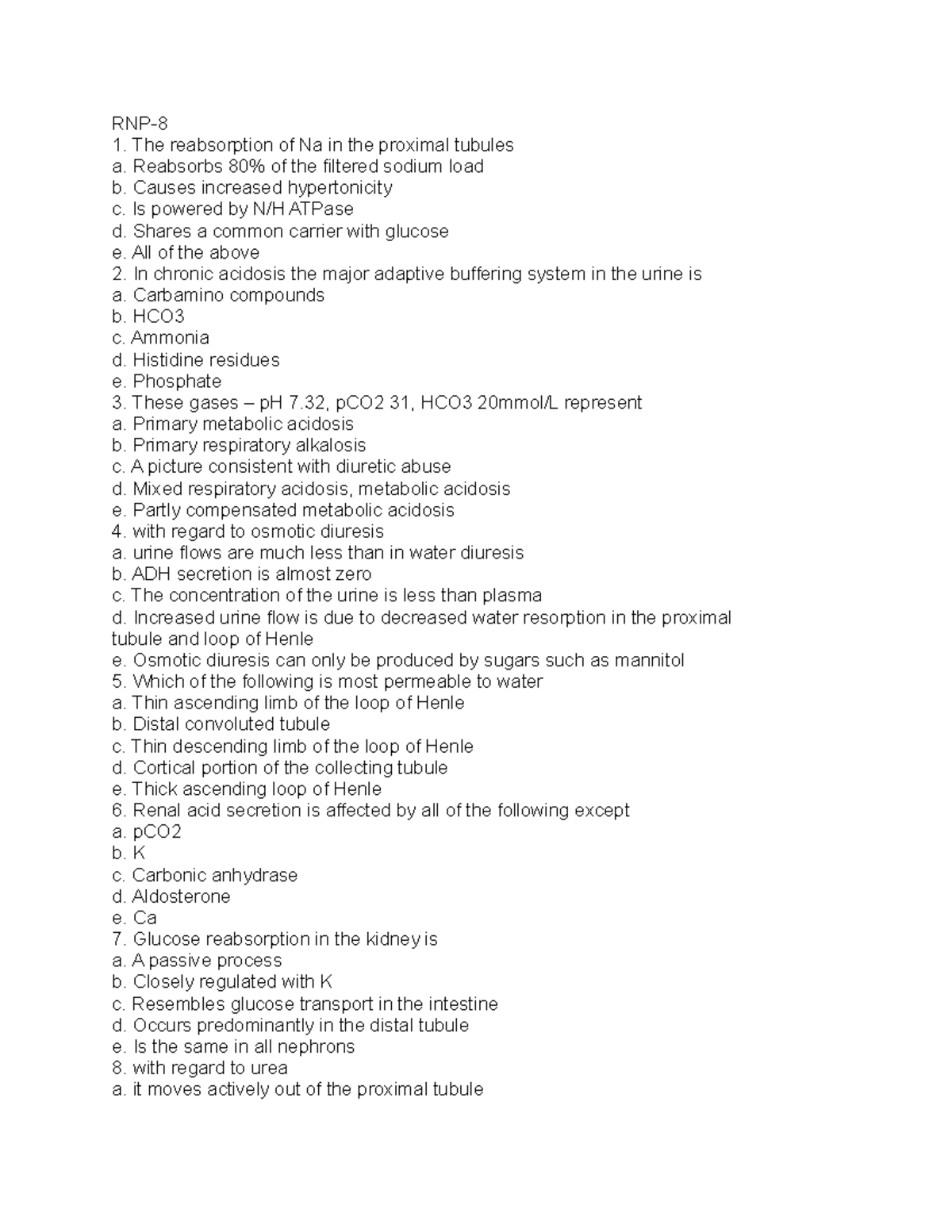 DJ-Copy of Renal-Fluid-Heme-1R - RNP- The reabsorption of Na in the proximal tubules a ...