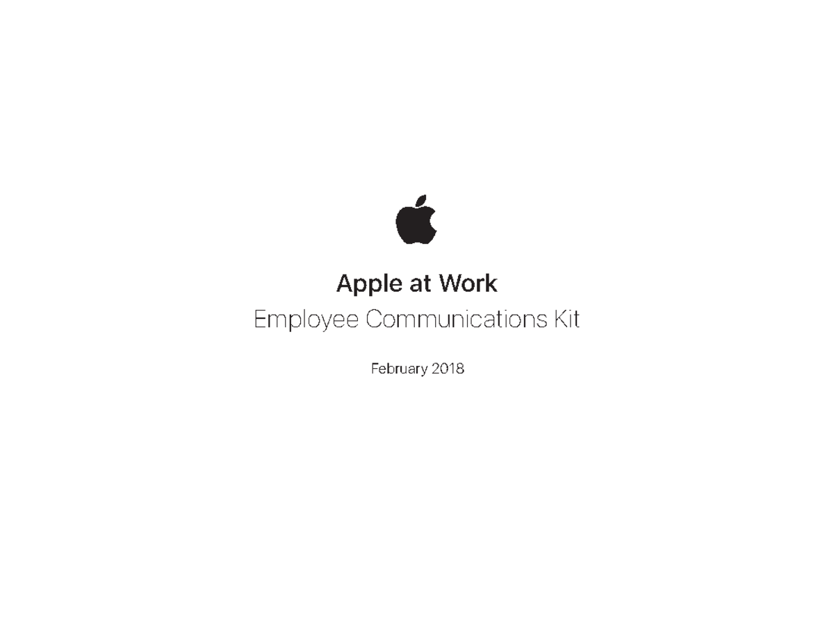 Apple Employee Communications Kit - Apple at Work Employee ...