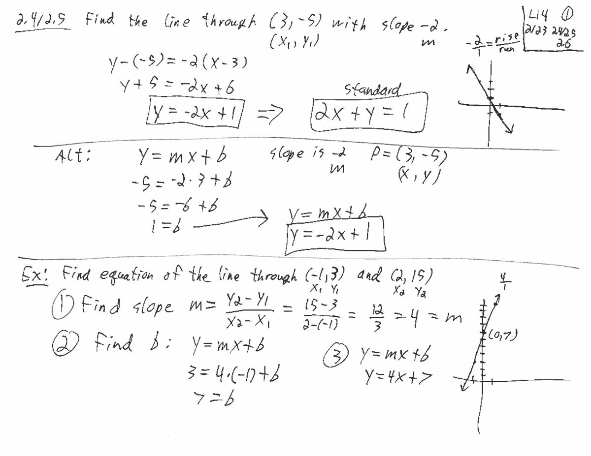Mat 171 L14 2-23 2 - lecture 2.4-2.6 - MAT 171 - Studocu