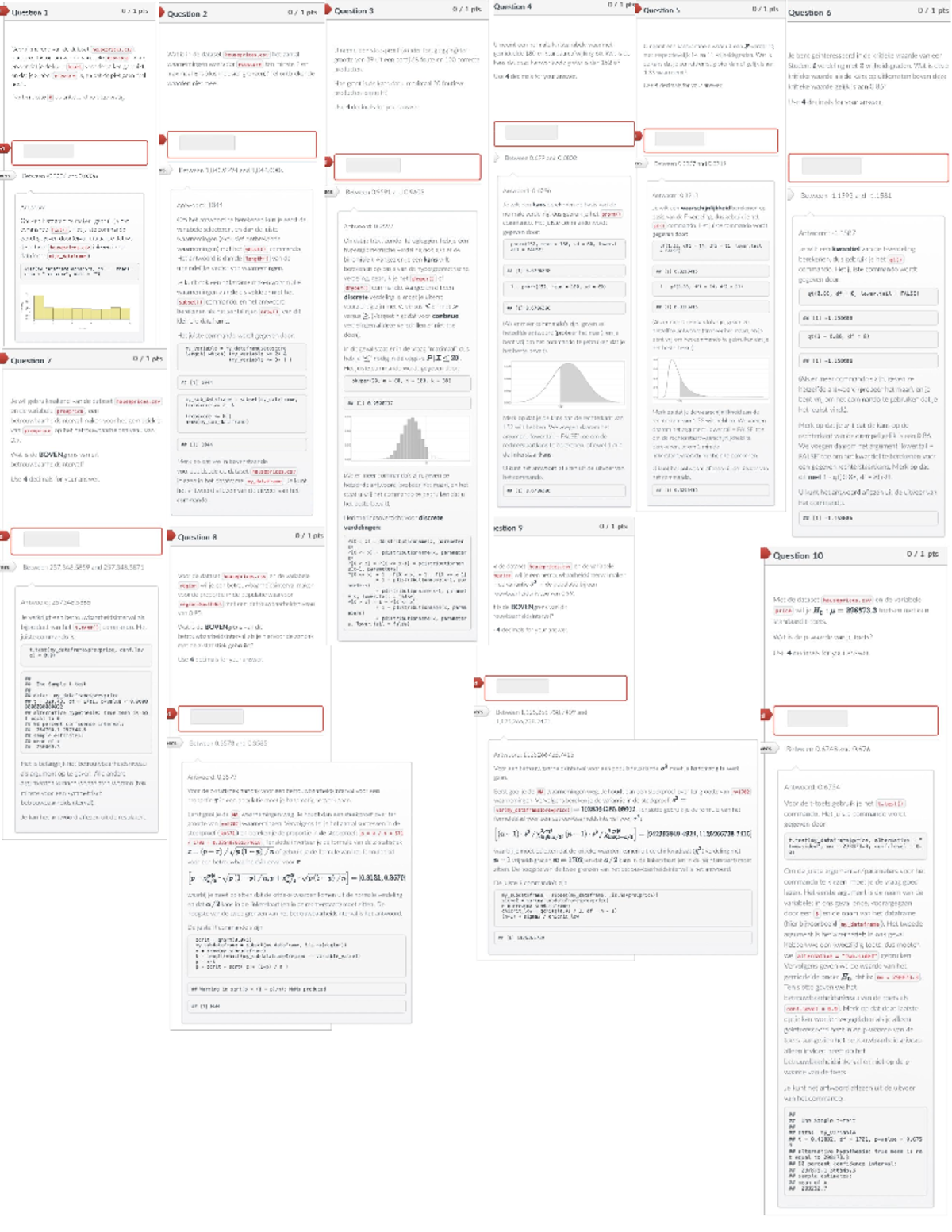 Cheatsheet R3 - Statistiek - Studeersnel