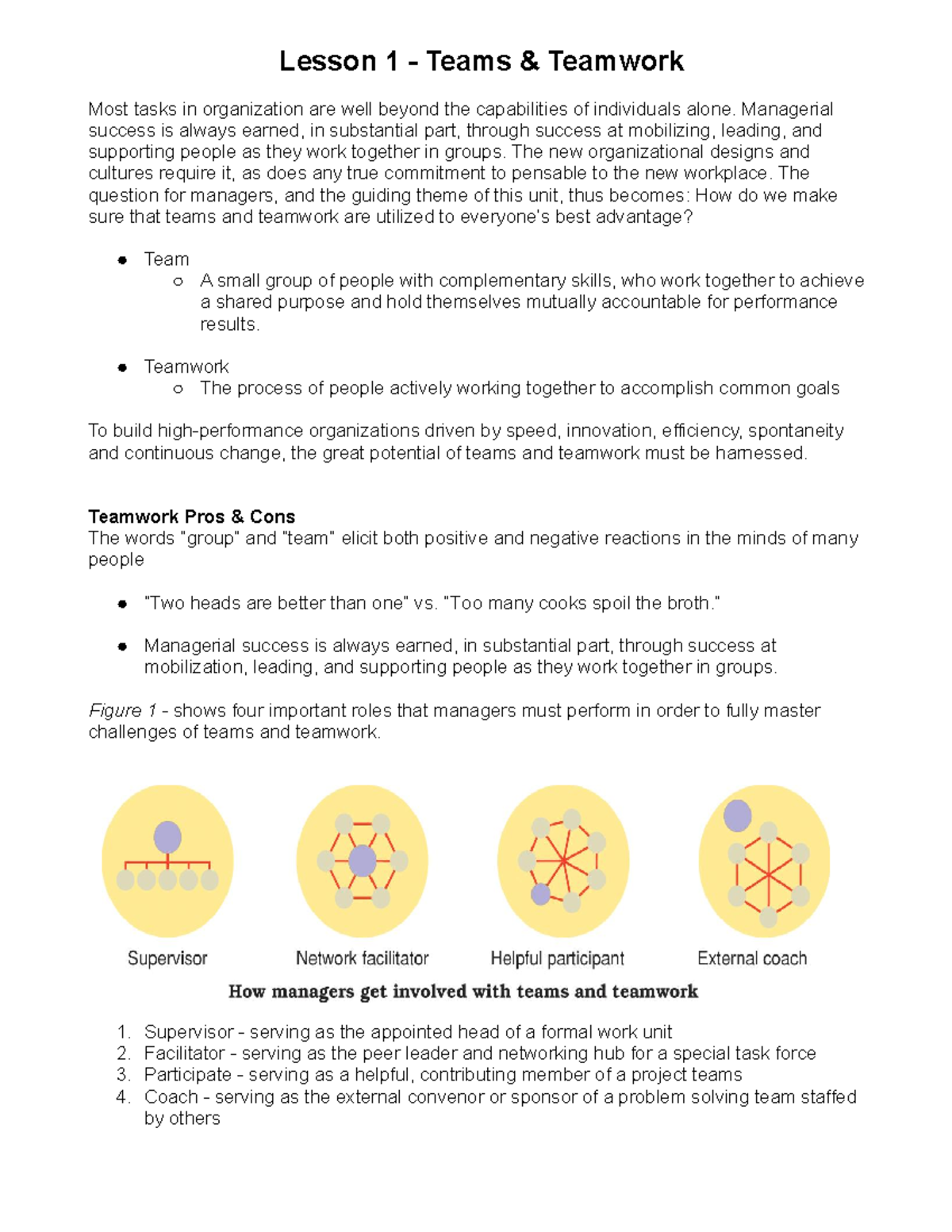 Copy of Lesson 1 - Intro to teams & teamwork - Lesson 1 - Teams ...