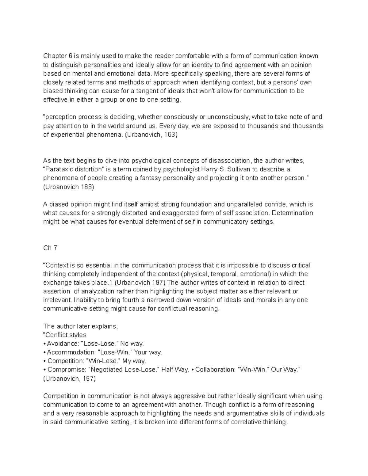 COMM3 - Lecture notes 4-6 - Chapter 6 is mainly used to make the reader ...