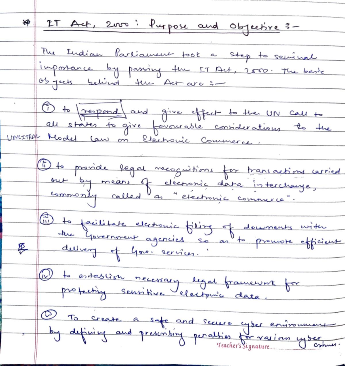 IT Law Unit 1 - Notes - BA.LL.B(Hons) - Studocu
