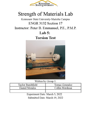 Tension Test using MTS Insight Machine - Strength of Materials Lab ...