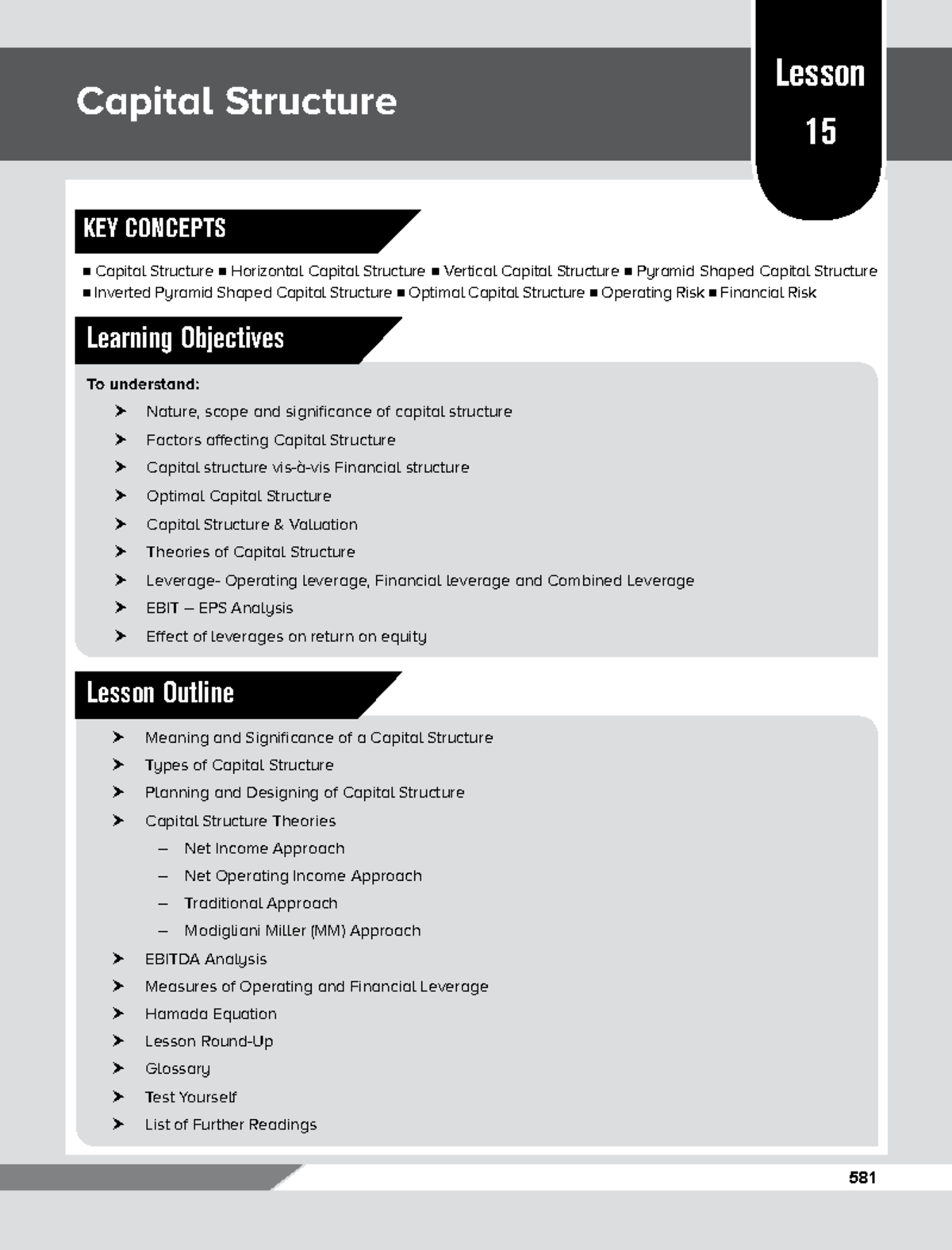 Capital Structure - Every time the firm makes an Investment decision ...