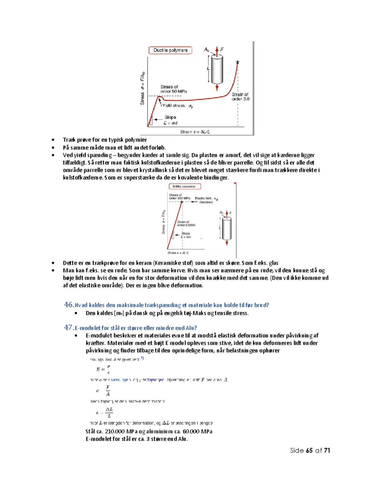Page 065 - Page 065 - Side 65 af 71 Træk prøve for en typisk polymier ...