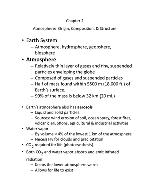 Chapter 1 Notes -Intro to Atmospheric Sciencepictures - Chapter 1 ...