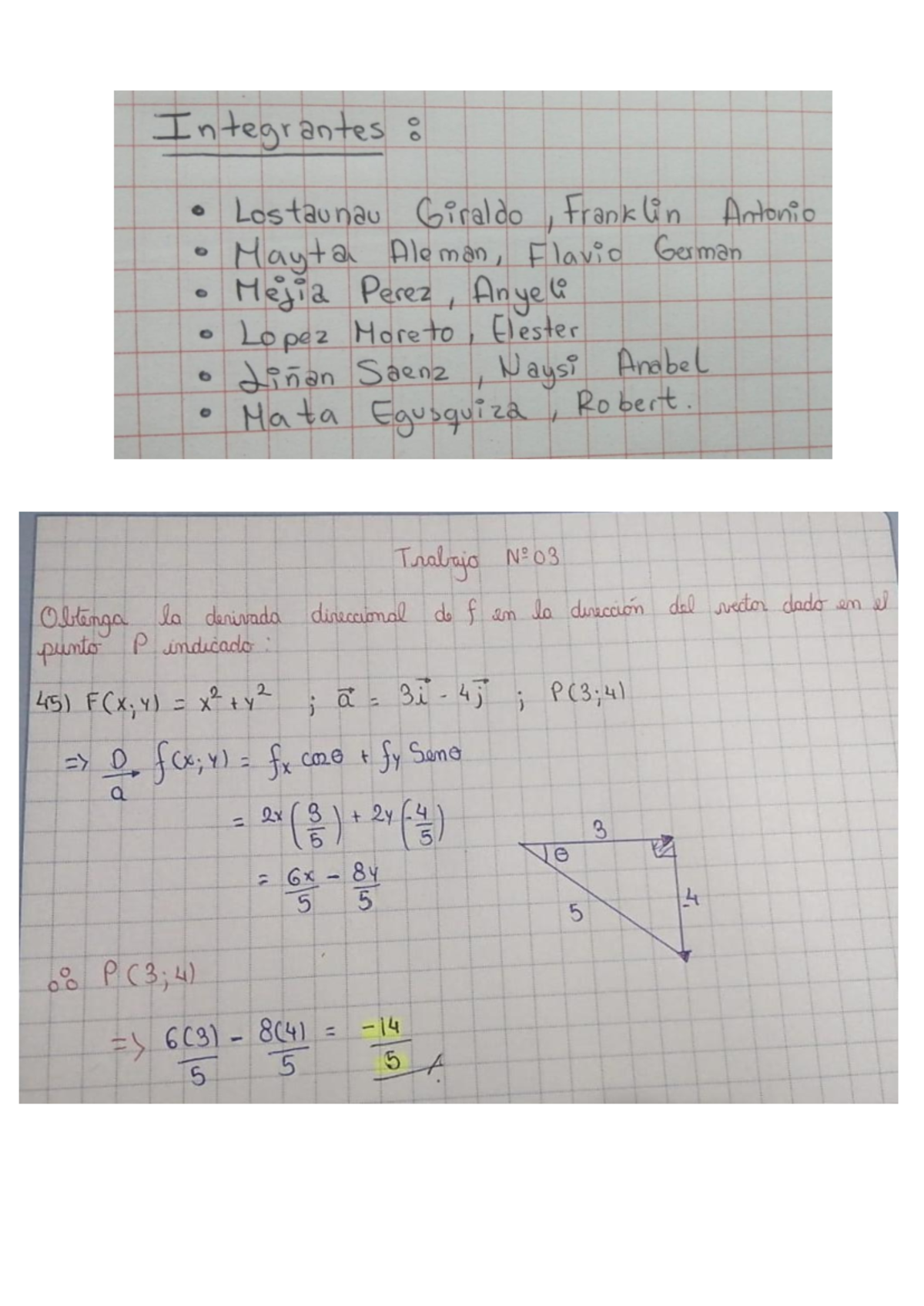 Matematica 5 - Hhjj - Integrantes : Lostaunau Giraldo , Franklin ...
