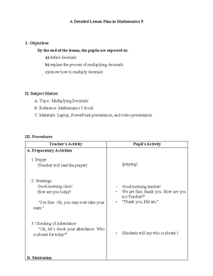 Detailed LP in Grade 4 English - A Detailed Lesson Plan in English 4 I ...
