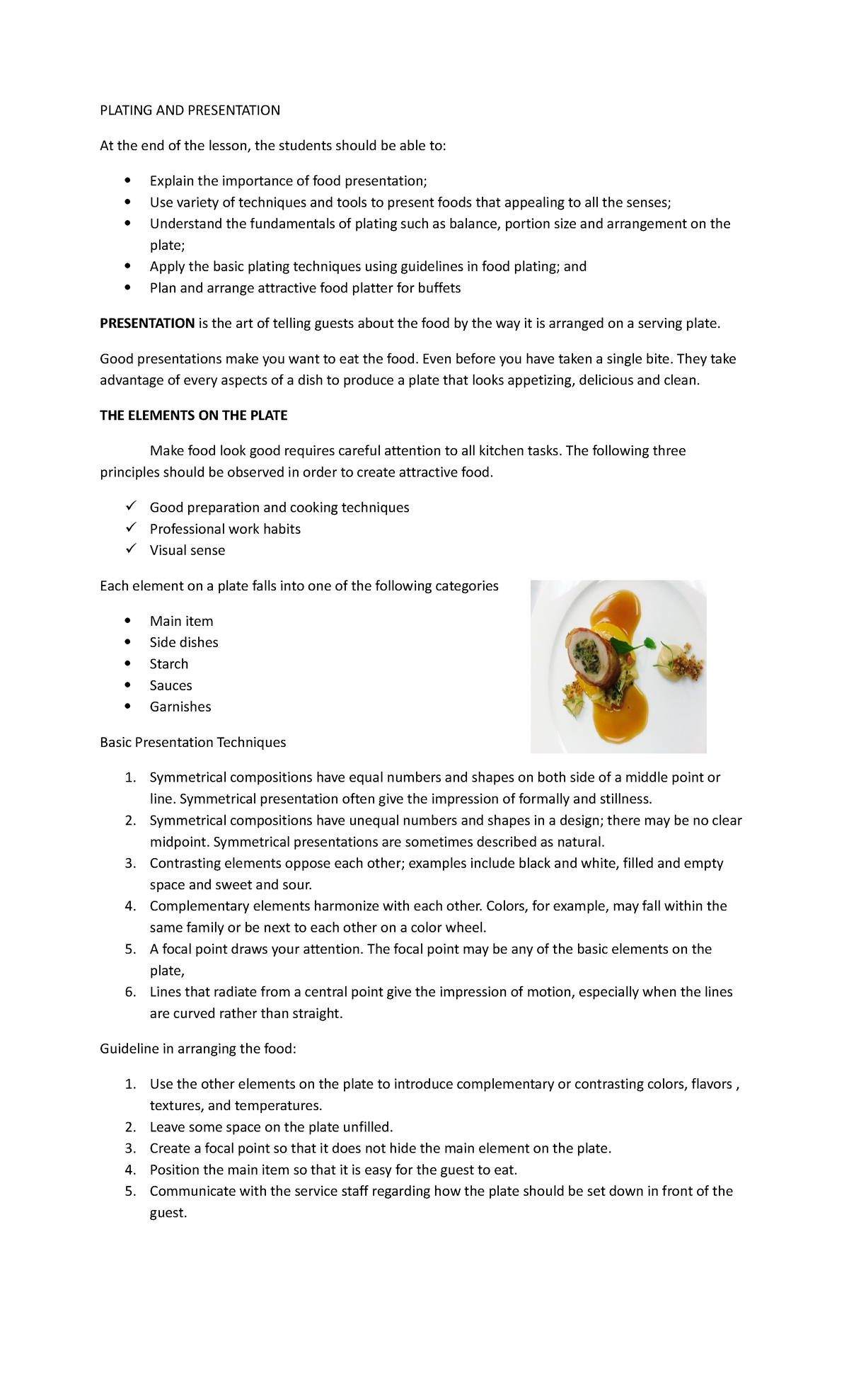 Inbound 3723374449402955495 - PLATING AND PRESENTATION At the end of ...