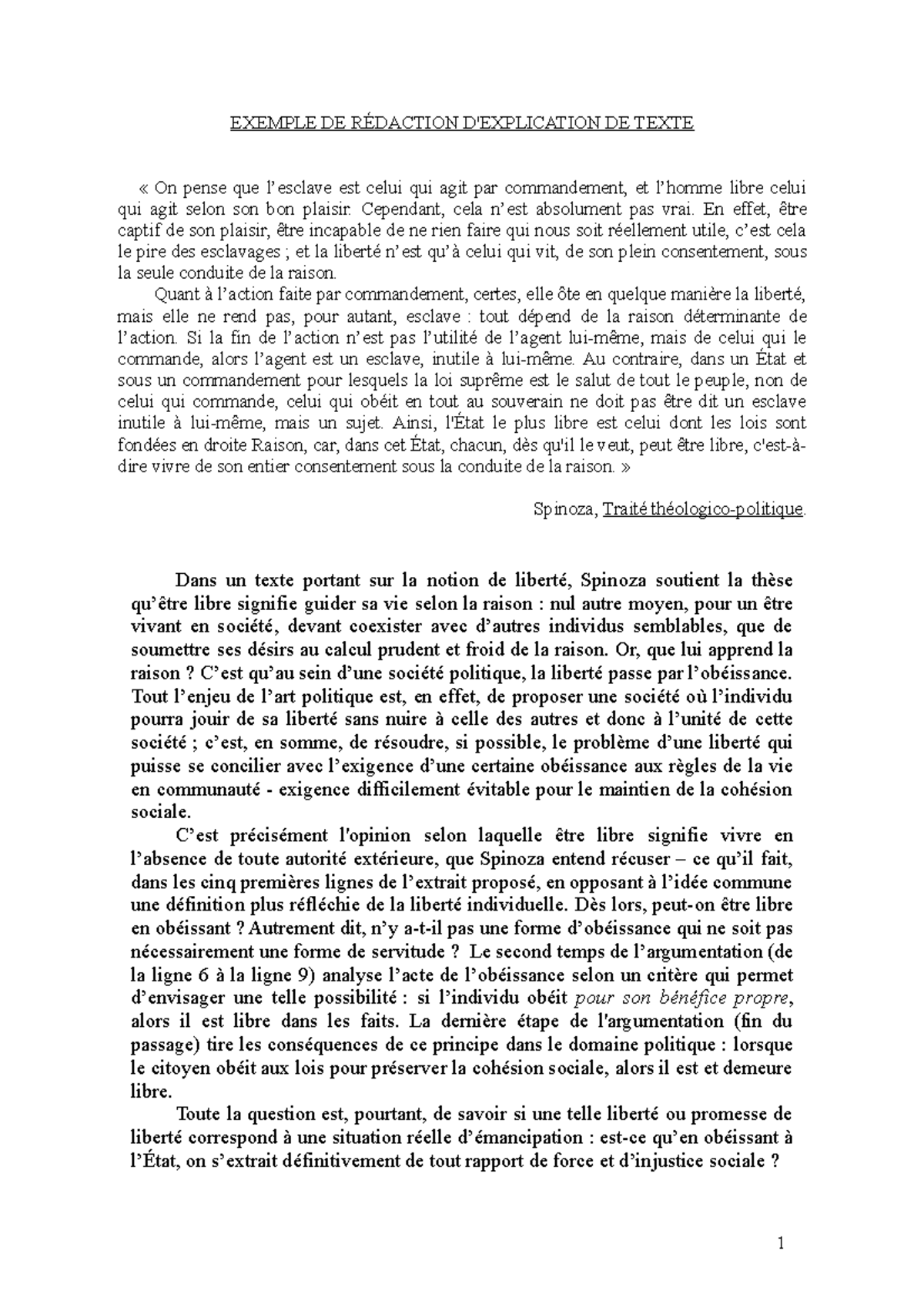 Expli Texte - Exemple DE Rédaction (1) - economics - Studocu