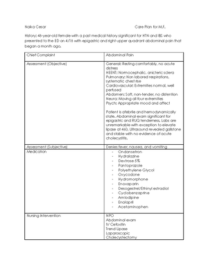 Cervical Cancer - Disease/Disorder Assignment Name: Naika Cesar Disease ...