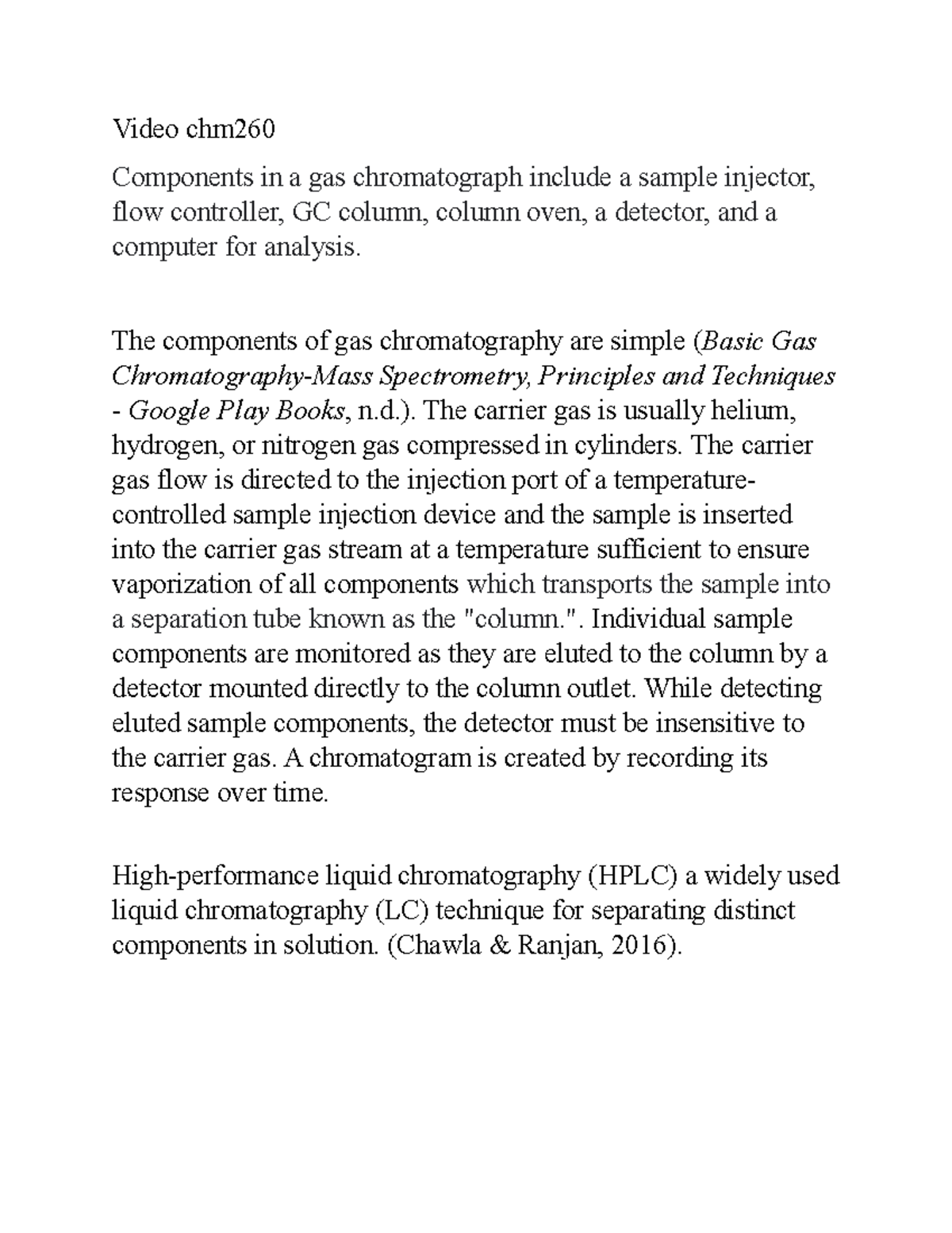 Video about chm260 - Inorganic Chemistry - UiTM - Studocu