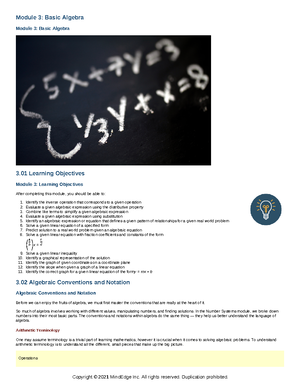 Module 1 Basic Numeracy Calculation Skills - Module 1: Basic Numeracy ...