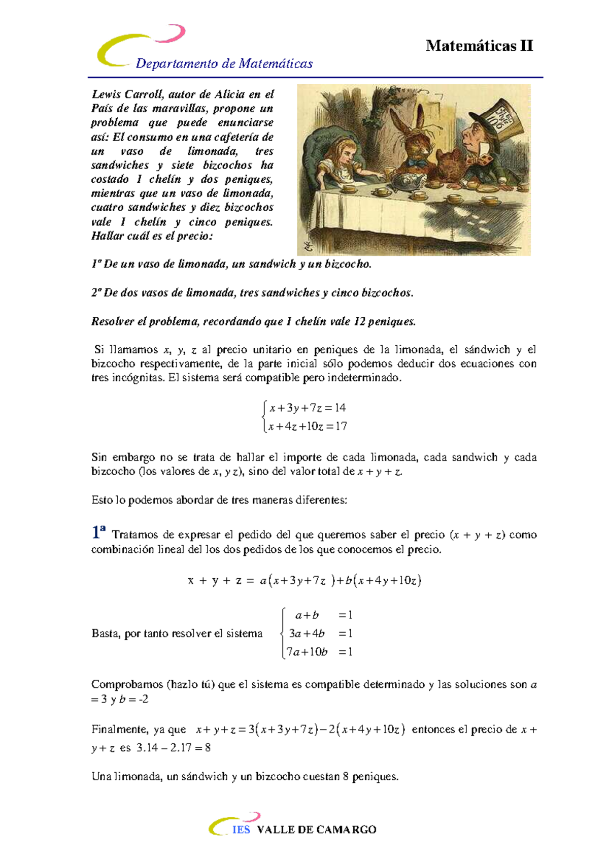 Problema-de-lewis-carroll Practica #5 - Matemáticas II IES VALLE DE ...
